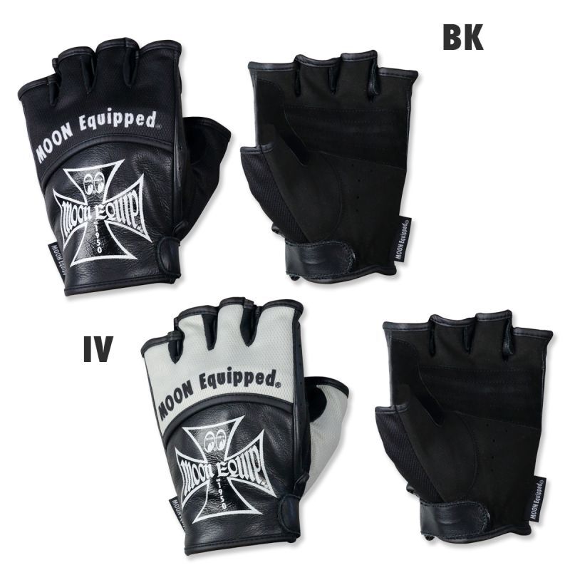MOON Equipped Half Finger Gloves [BK074] – MOONEYES BKK